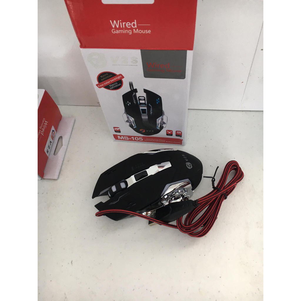 V2S MS103 Mouse USB Wired Gaming Cool High Configuration Led Back light ...