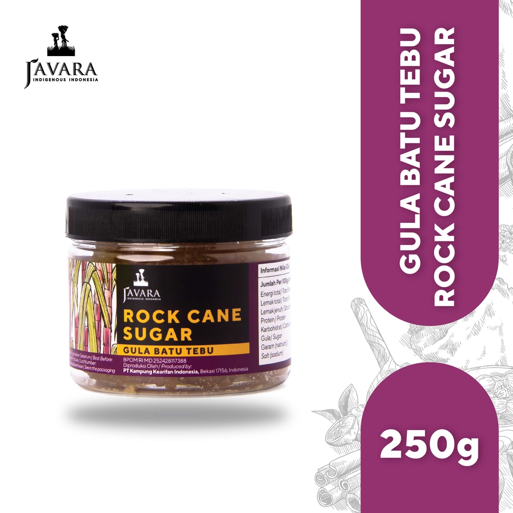 Javara Natural rock sugar | Javara Natural Rock Sugar 250g | Shopee ...
