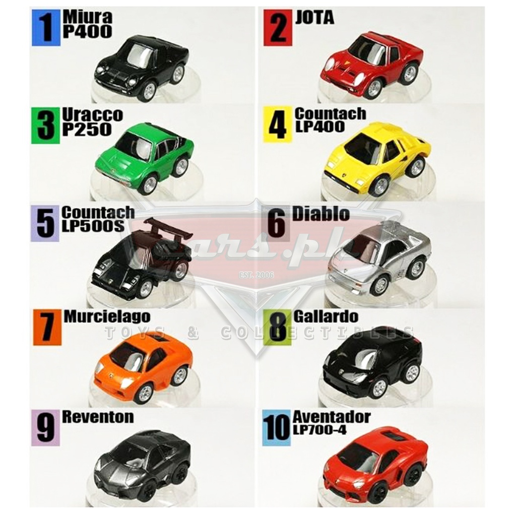 Wonda Gold Lamborghini 50th Anniversary Miniature Car Collection Set ...