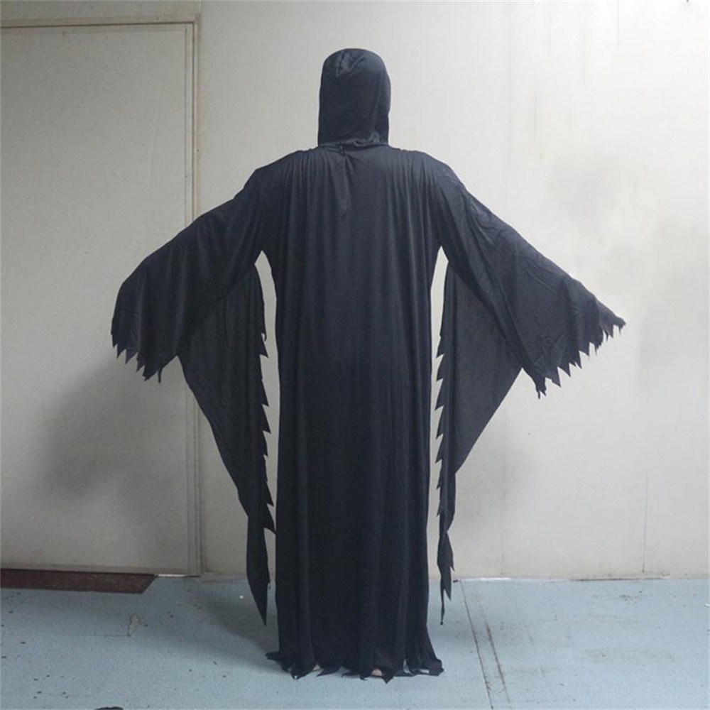 2022 Halloween Demon Ghosts Costume Man Women Adult Black Scream Death ...