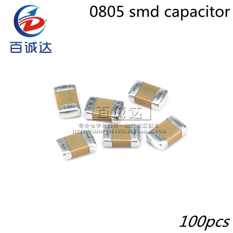 100PCS 0805 16/25/35V SMD Chip Ceramic Capacitor 1PF 5PF 3PF 10PF 22PF 30PF 100PF 10NF 100NF 1UF ...