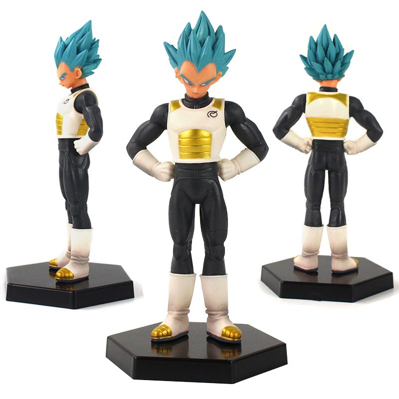 Cartoon Anime Dragon Ball Z blue Hair Vegeta Master Piece Figures Super ...