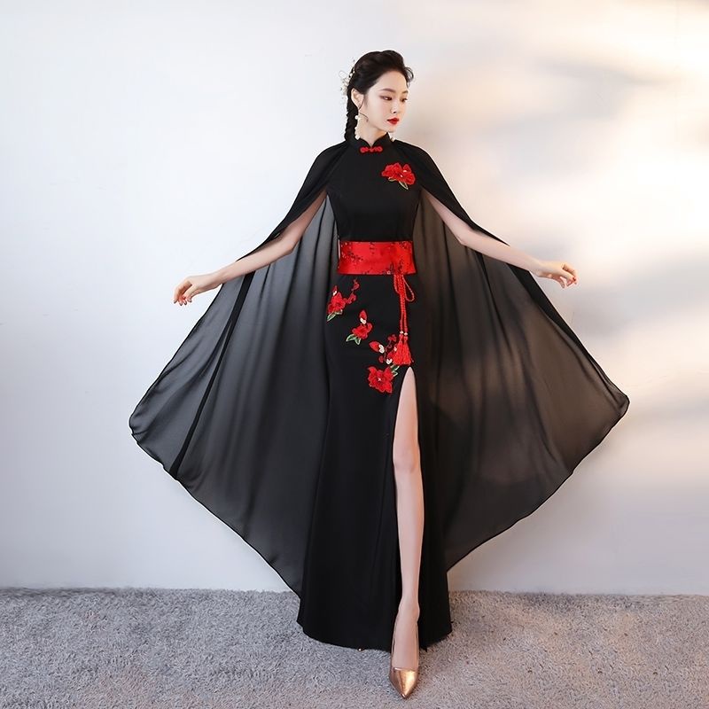 CHINA tradition cape Cloak Red Cloak Thin Shawl Hanfu Ancient Costume ...