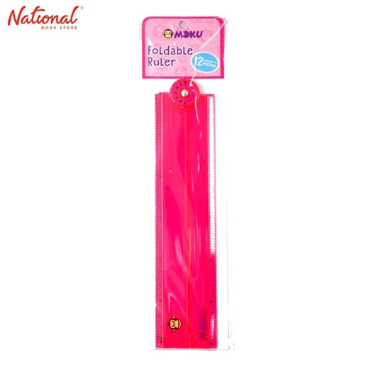 Moku Ruler Foldable Pink 12 Inches Frphhp1601 | Shopee Philippines