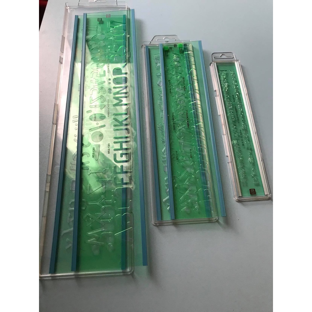 Faber-Castell Lettering Stencil Guide | Shopee Philippines
