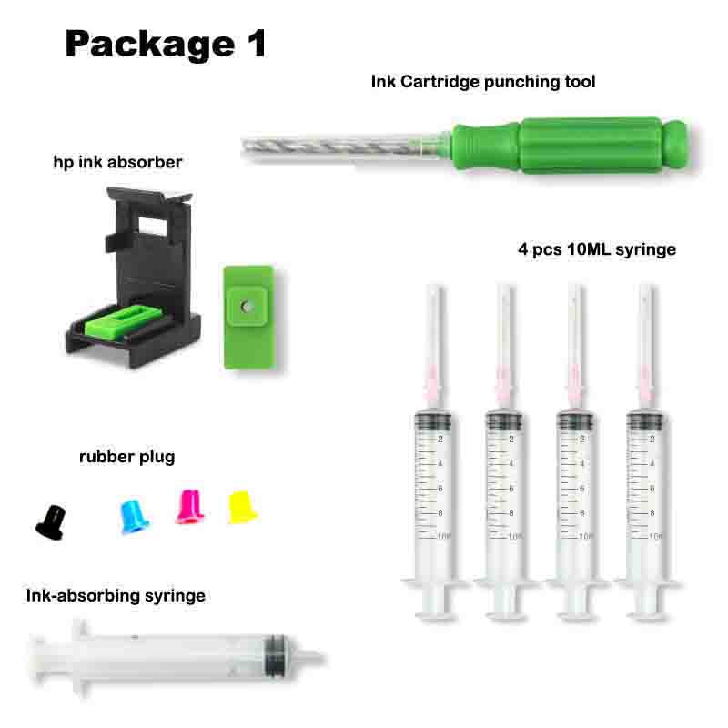 Ink Refill Cartridge Smart Clamp Absorption Punch Tool Add Ink Kit Tool ...