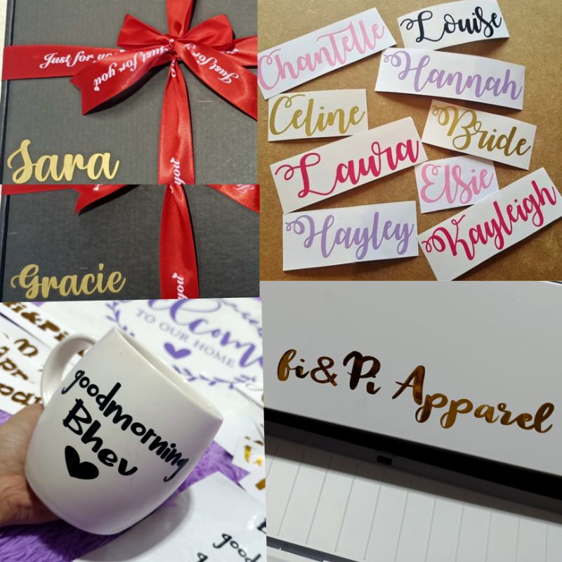 Personalized, Customized, Vnyl Stickers, Label Stickers, Name decals ...