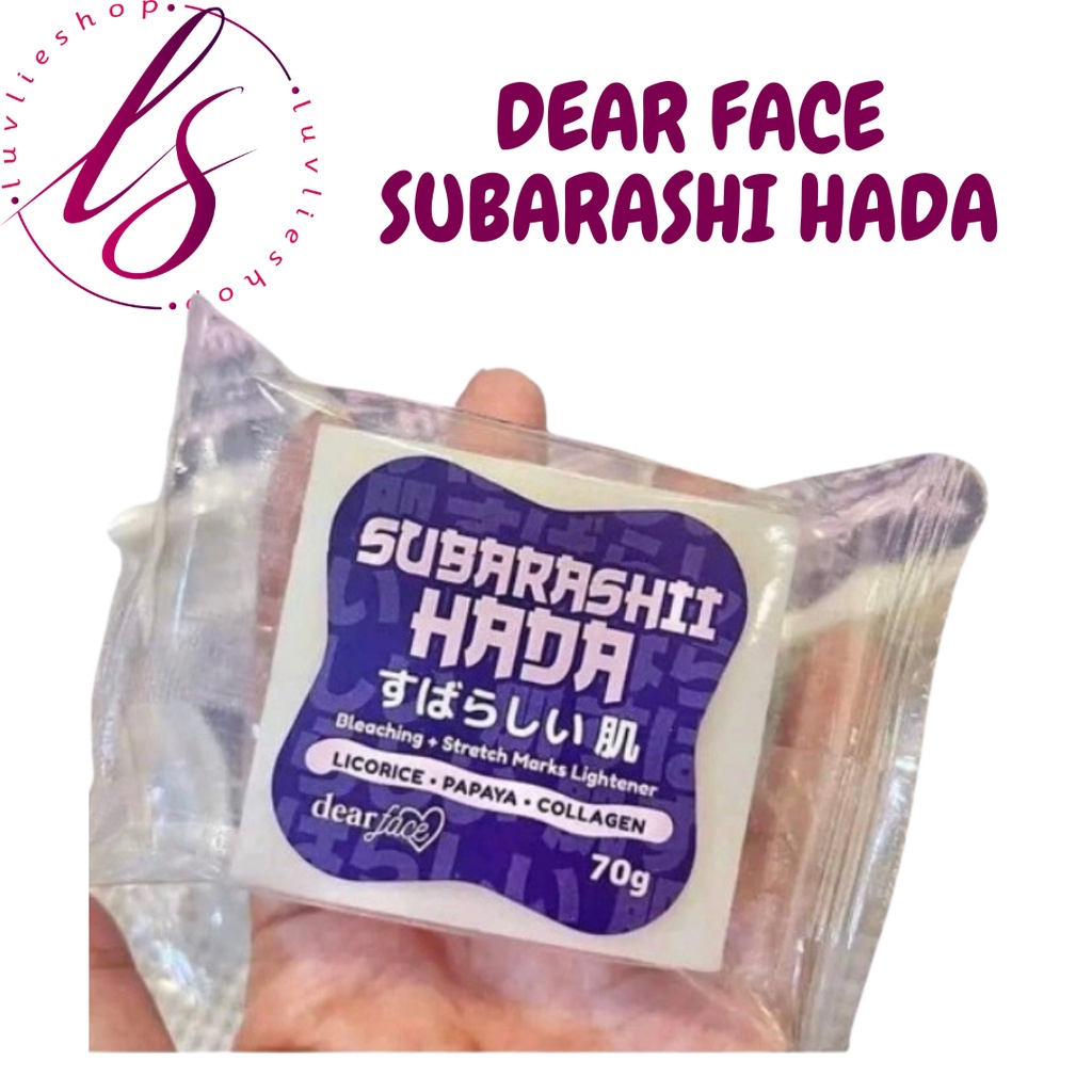 ONHAND Subarashi hada bleaching soap by dear face. | Shopee Philippines