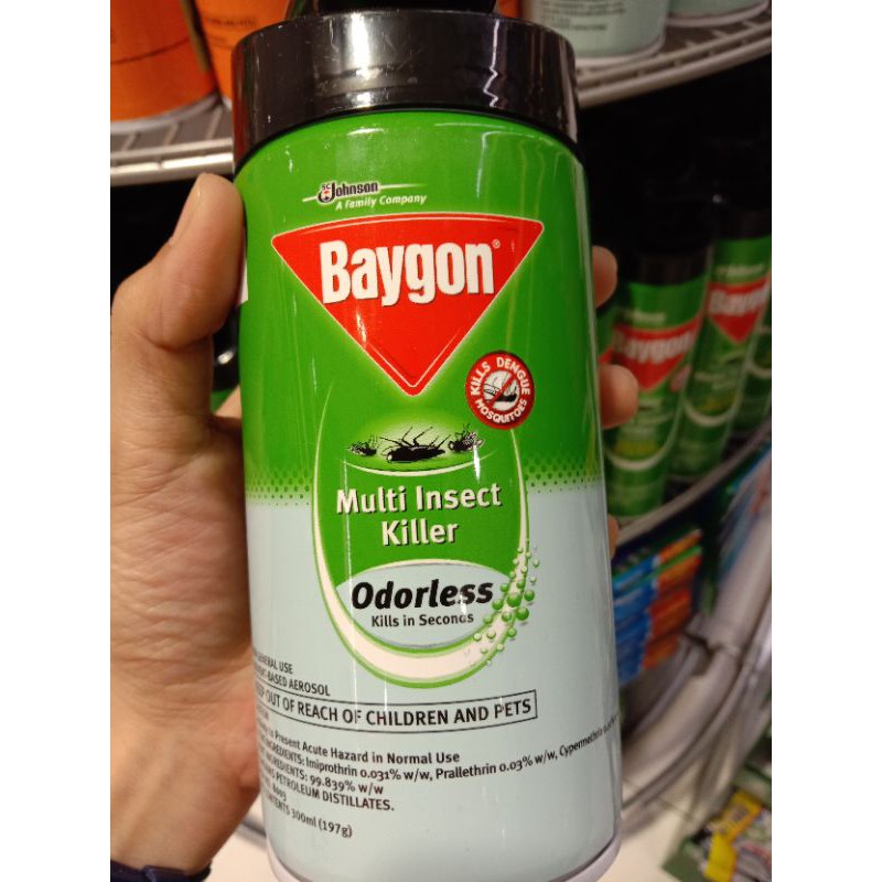 Baygon spray protector multi insect control 500ml & 300ml | Shopee ...