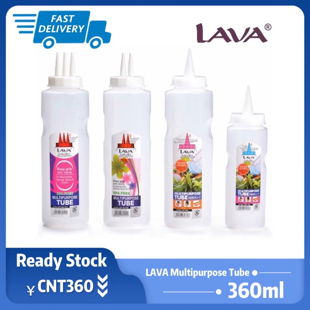 LAVA Multipurpose Tube Sause Squeezer Burger Chili Sos Bottle CNT360 ...