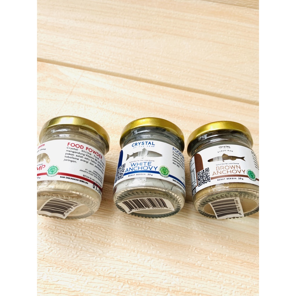Crystal of the Sea - 20GR White Anchovy + Brown Anchovy + Shrimp Powder ...