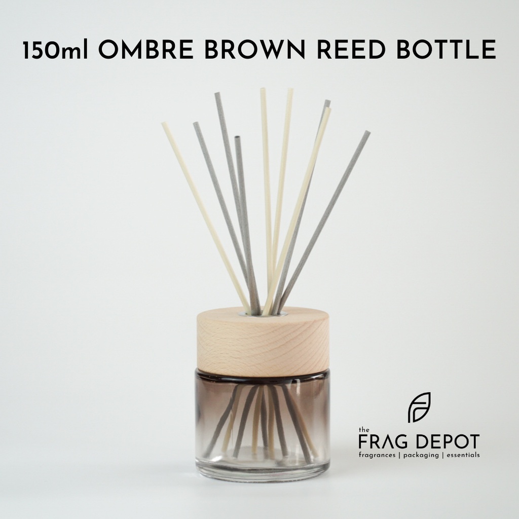 150ML CAPACITY REED DIFFUSER BOTTLE ROUND WITH WOOD LID | Shopee ...