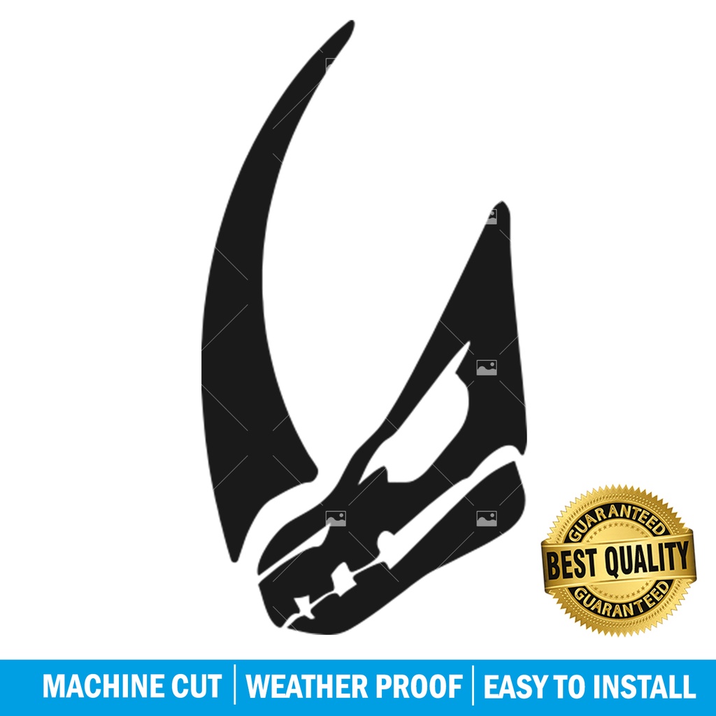 Bounty Hunter Star Wars Mandalorian Logo Beskar Mudhorn Vinyl ...