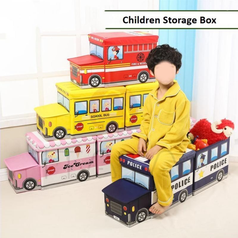 Vehicle Toy Storage Box Foldable Toy Storage Car Organizer Box ...