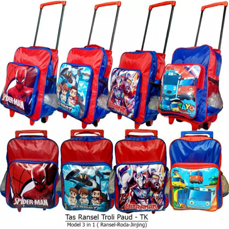 Boys' trolley bag/ultramqn spiderman children's push bag/wheeled bag ...