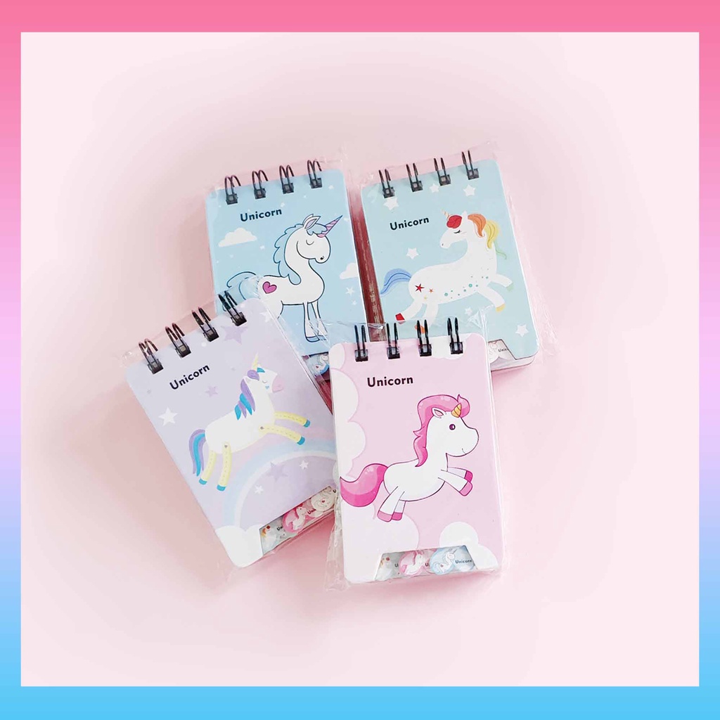Yzabelle Unicorn Tickler Mini Notebook | Shopee Philippines