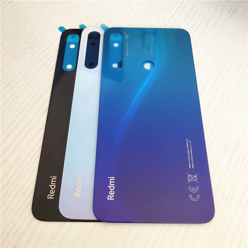 For Xiaomi Redmi Note 8 Note8 Back Battery Cover Glass Door Rear Housing Case With CE Logo ...