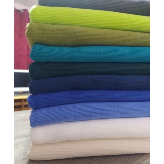 Knitted Fabric / Ribbing / Rib knit Fabric sold per yard Fabric ...