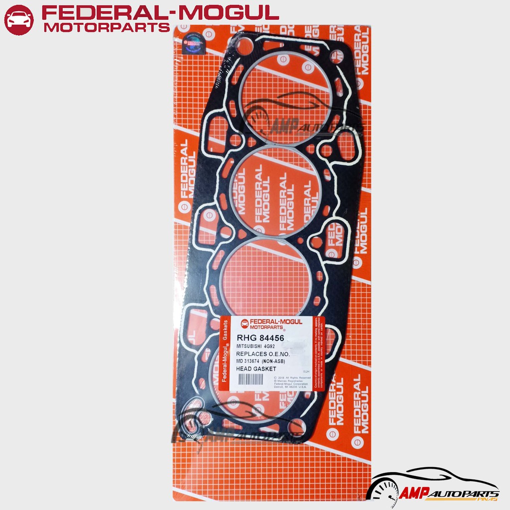 FEDERAL Head Gasket MITSUBISHI Lancer 1.6 4G92 Engine 1993-1997 ...