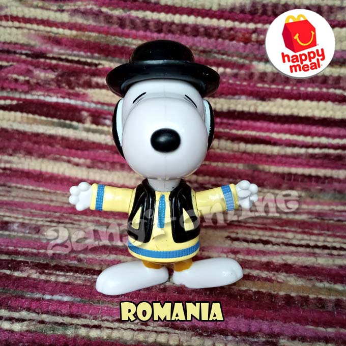 Mcdo Happy Meal Toy Snoopy World Tour - ROMANIA | Shopee Philippines