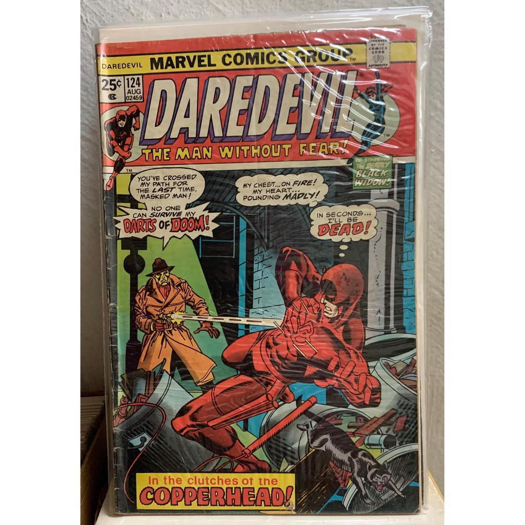Marvel Comics: 1975 - Daredevil #124 - 1st Appearance of Copperhead ...