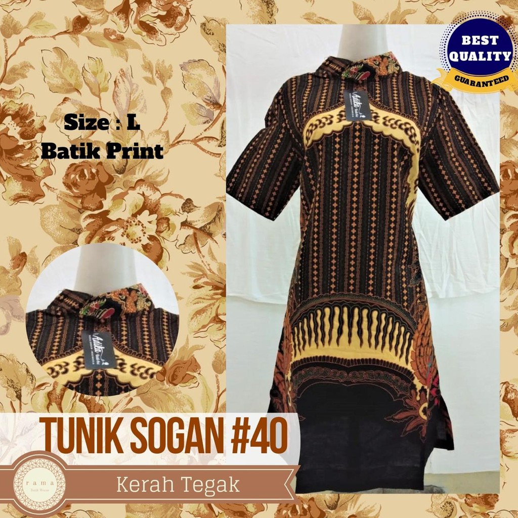 Batik Dress Batik Tunic Batik Print | Sogan Series 40 | Shopee Philippines