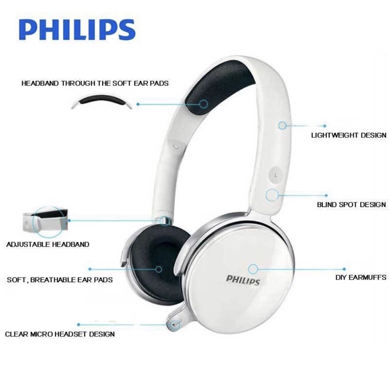 Philips Headset Extra Bass with Mic | Shopee Philippines