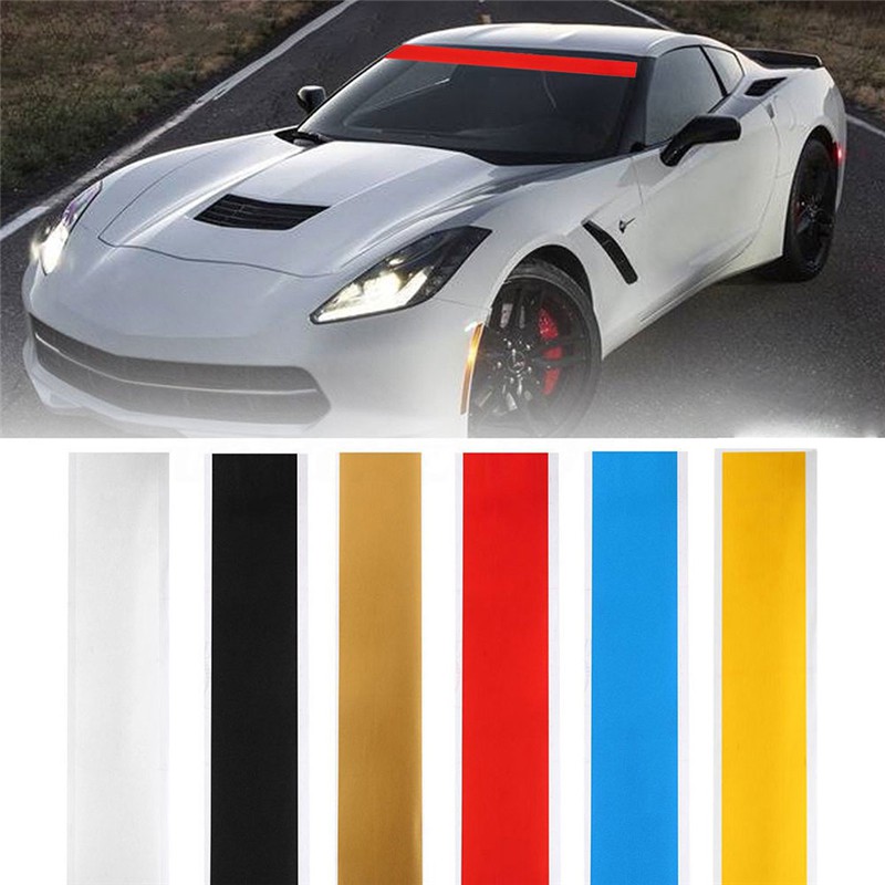152CM 6"x60" Car Windshield Decal Strip Racing Stripe Sticker Window ...