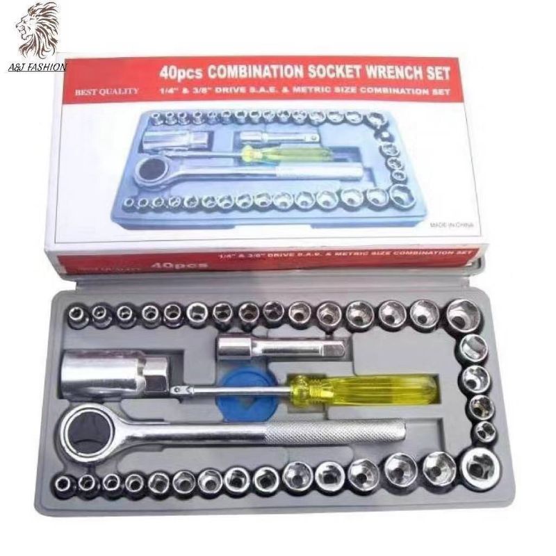 A&J 40 pcs combination socket wrench set | Shopee Philippines
