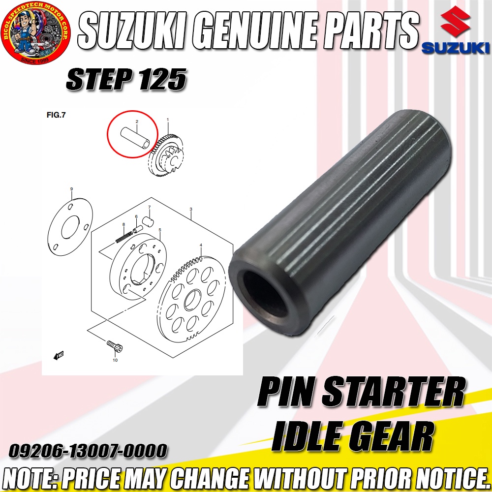 STEP 125 PIN STARTER IDLE GEAR (SGP) (GENUINE: 09206-13007-000 ...