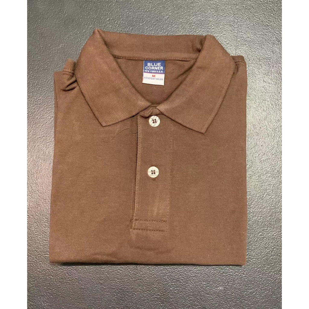 Blue Corner Men's Polo Shirt Plain Colored Comfort Wear with Collar ...