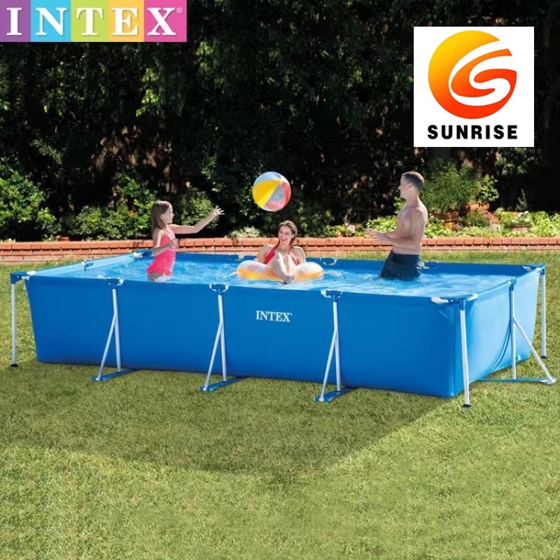 Rectangular pipe stand swimming pool oversized stand children's family ...