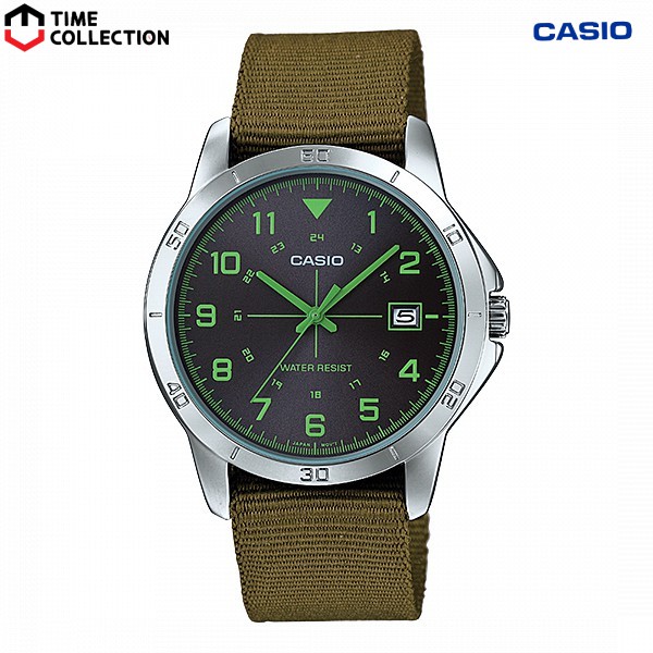 Casio MTP-V008B-3B Analog Fabric Strap Watch For Men | Shopee Philippines