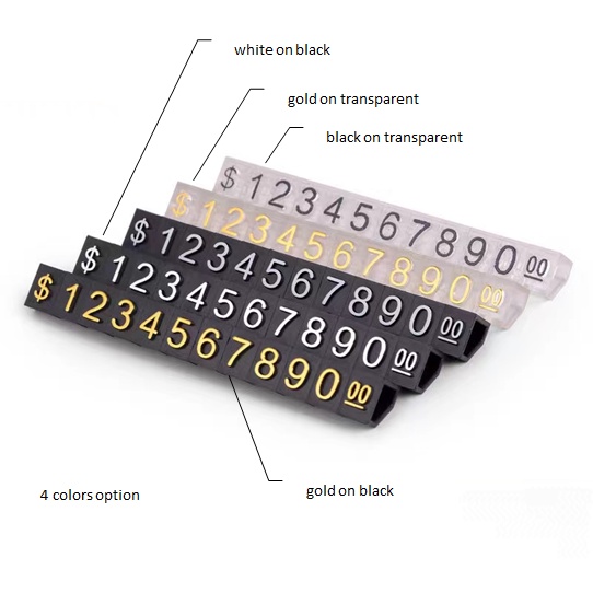 10sets Price Display Stand Tag Price Tag Adjustable Number Signage ...