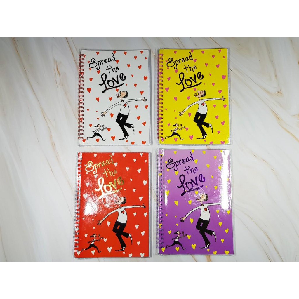 Cattleya Spiral Notebook One Tone Spread the Love (AA-001) | Shopee ...