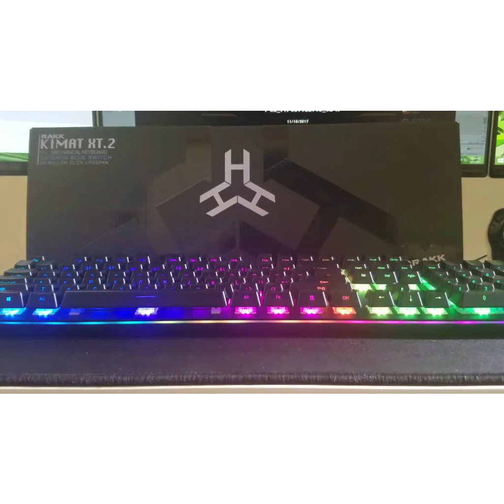 Rakk Kimat XT.2 RGB Mechanical Gaming Keyboard (Gateron Blue) | Shopee ...