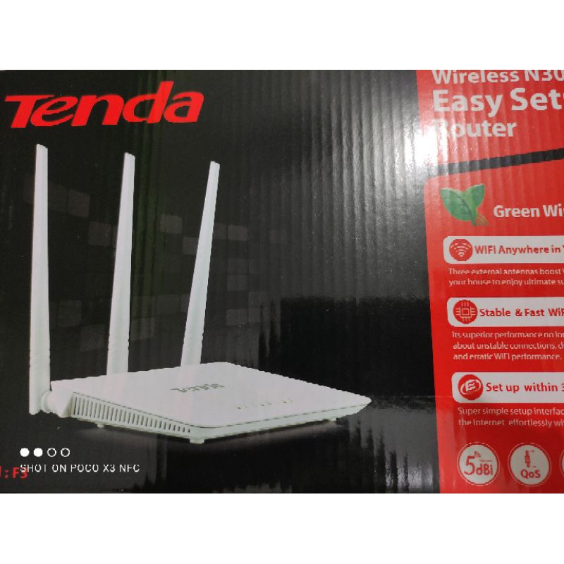 TENDA F3 300mbps WIRELESS WIFI ROUTER (ENG.VERSION) | Shopee Philippines