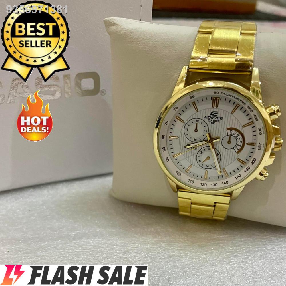 Casio SK Edifice 3 Chronograph White Dial Stainless Steel Watch for Men ...