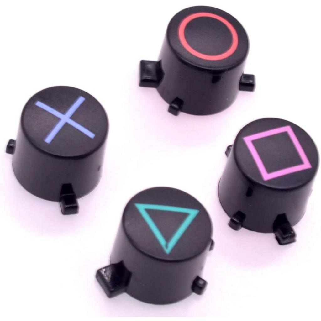 ABXY Buttons Triangle Circle Square X Button Set Relacement for PS4 ...
