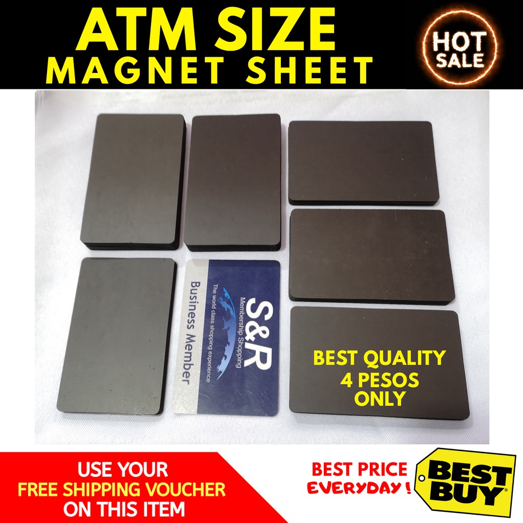 10pcs Magnet ATM Size [4 PESOS] - Rounded Corner | Shopee Philippines