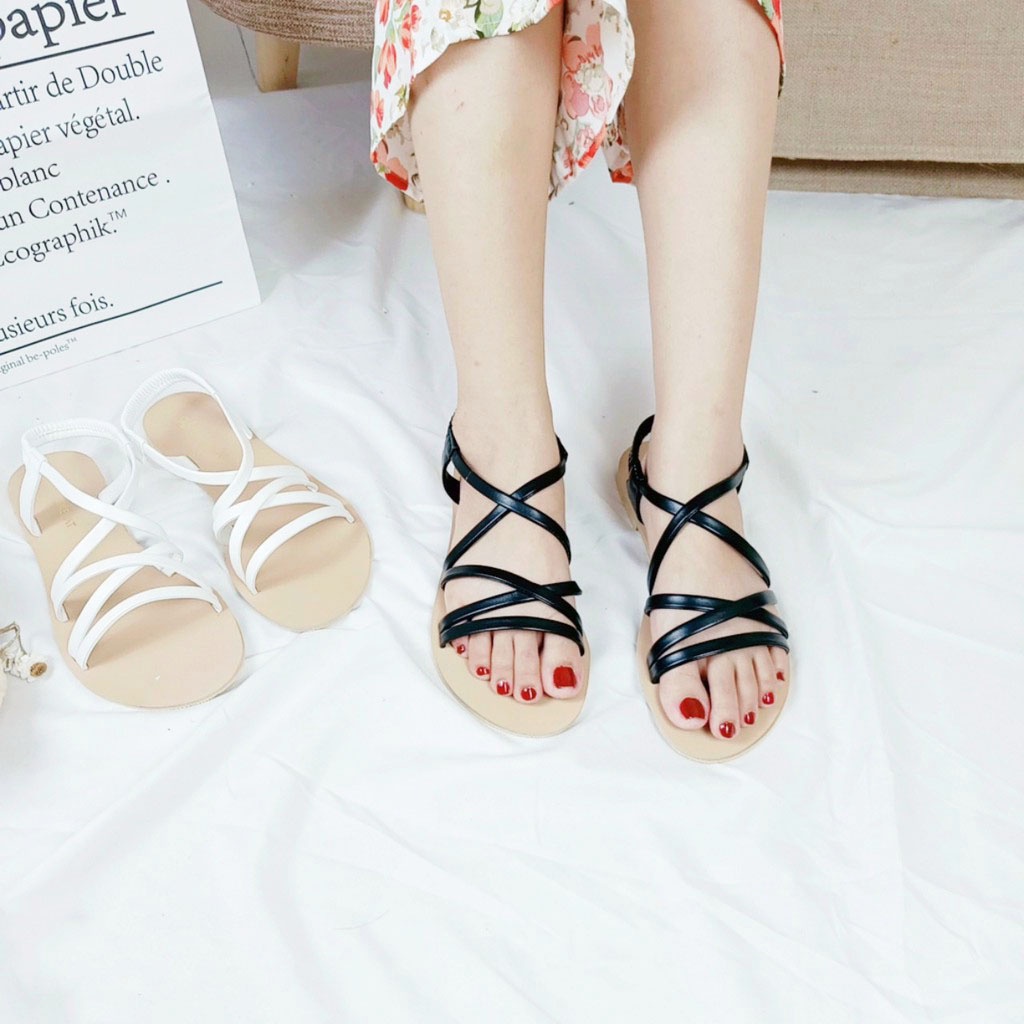 Warrior-style soft-soled cross-strap schoolgirl Sandal for going to ...