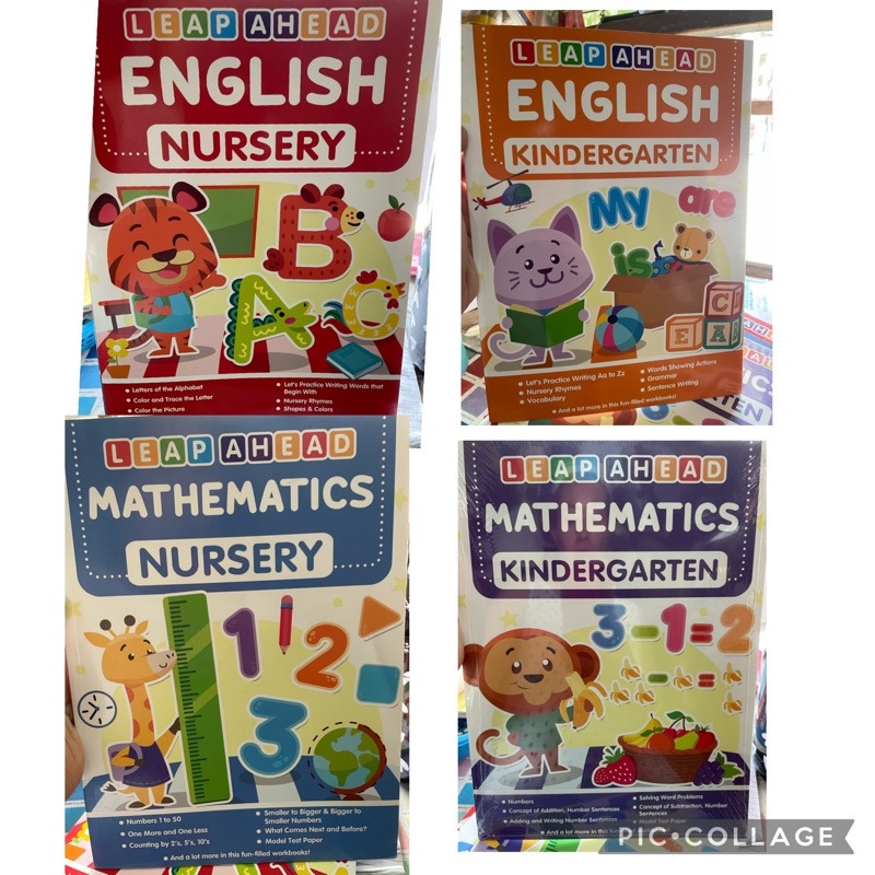 LEAP AHEAD ENGLISH or MATH or science for nursery and kinder | Shopee ...