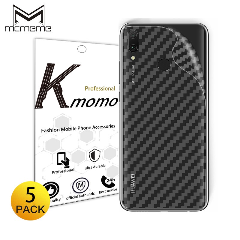 Huawei Y7a Y9 Y7 Y6 Pro Y5 Nova Y61 3D Carbon Fiber Back Protector Film ...