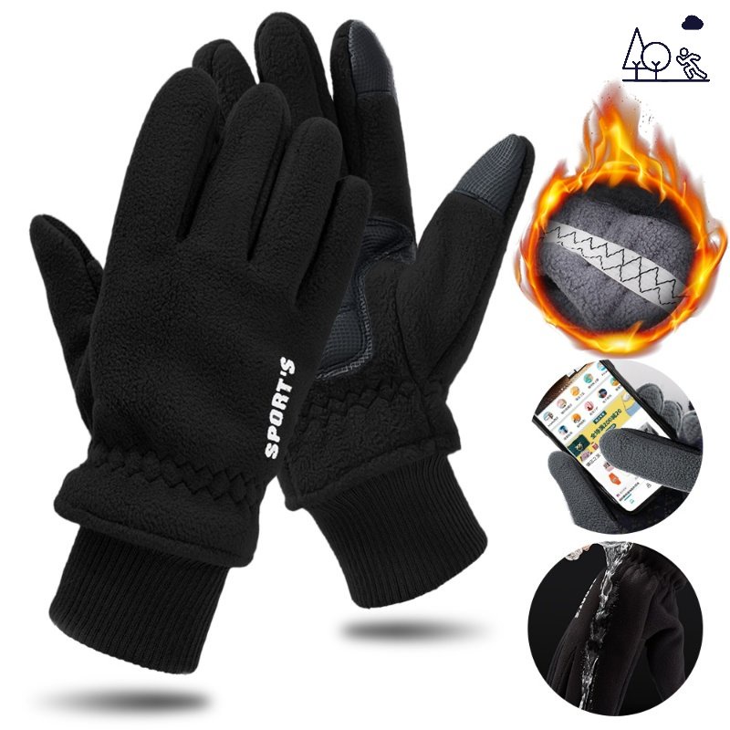 1 Pairs Gloves Touchable Screen Windproof Keep Warm Glove / Waterproof ...