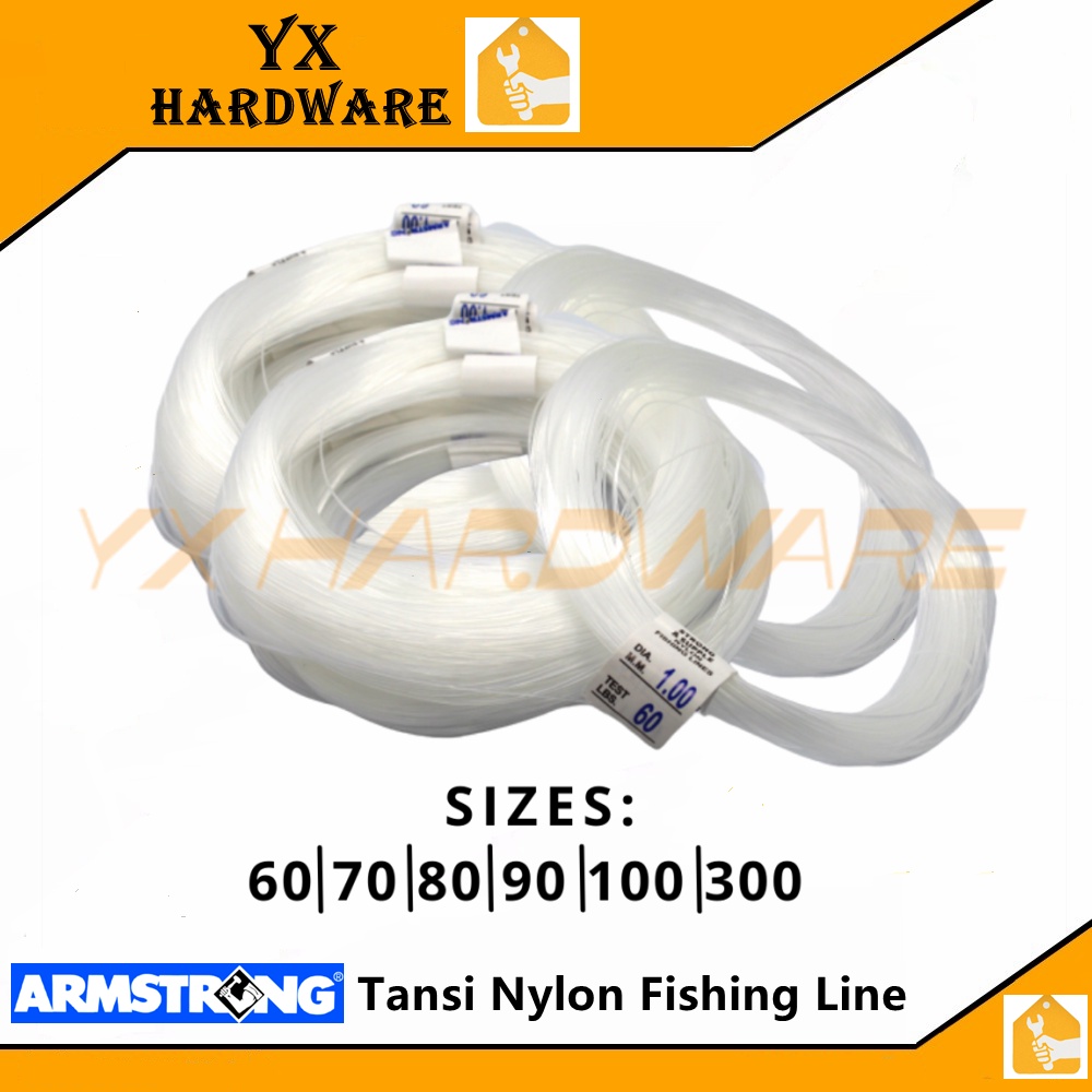 Armstrong Tansi Nylon Fishing Line Tanse Nylon String Super Strong Wear Resistant 1KG | Shopee ...