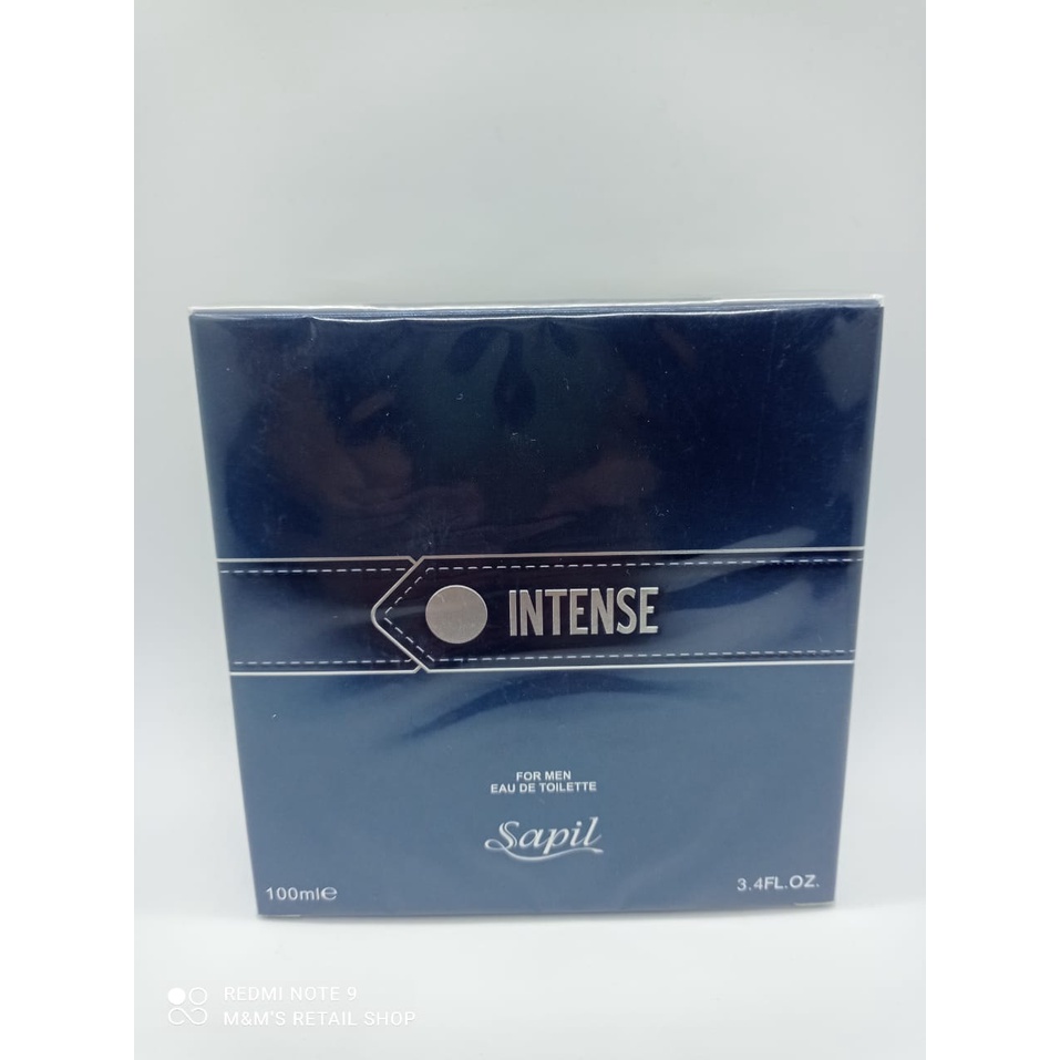 Sapil INTENSE Eau De Toilette Perfume for Men 100ml | Shopee Philippines