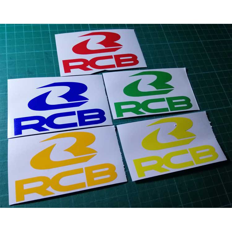 RCB STICKER COLORED (NON-REFLECTIVE) | Shopee Philippines