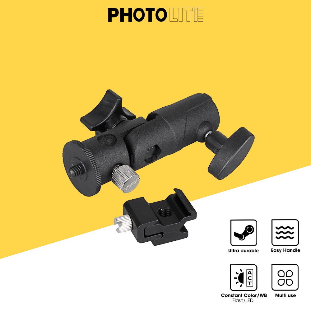 Photolite PA176 handheld flash mount to the metal body lamp base with ...