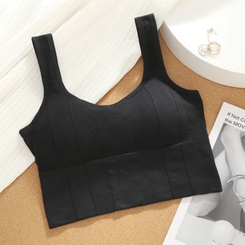 WIHan Korean Padded Crop Top For Women Sports Bra Push Up Bralette Sexy Underwear | Shopee ...