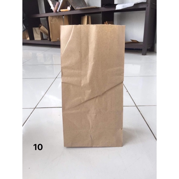 100pcs Brown Paper Bag (Takeout Bag/Supot) #1, #2, #3, #4, #5, #6, #8 ...